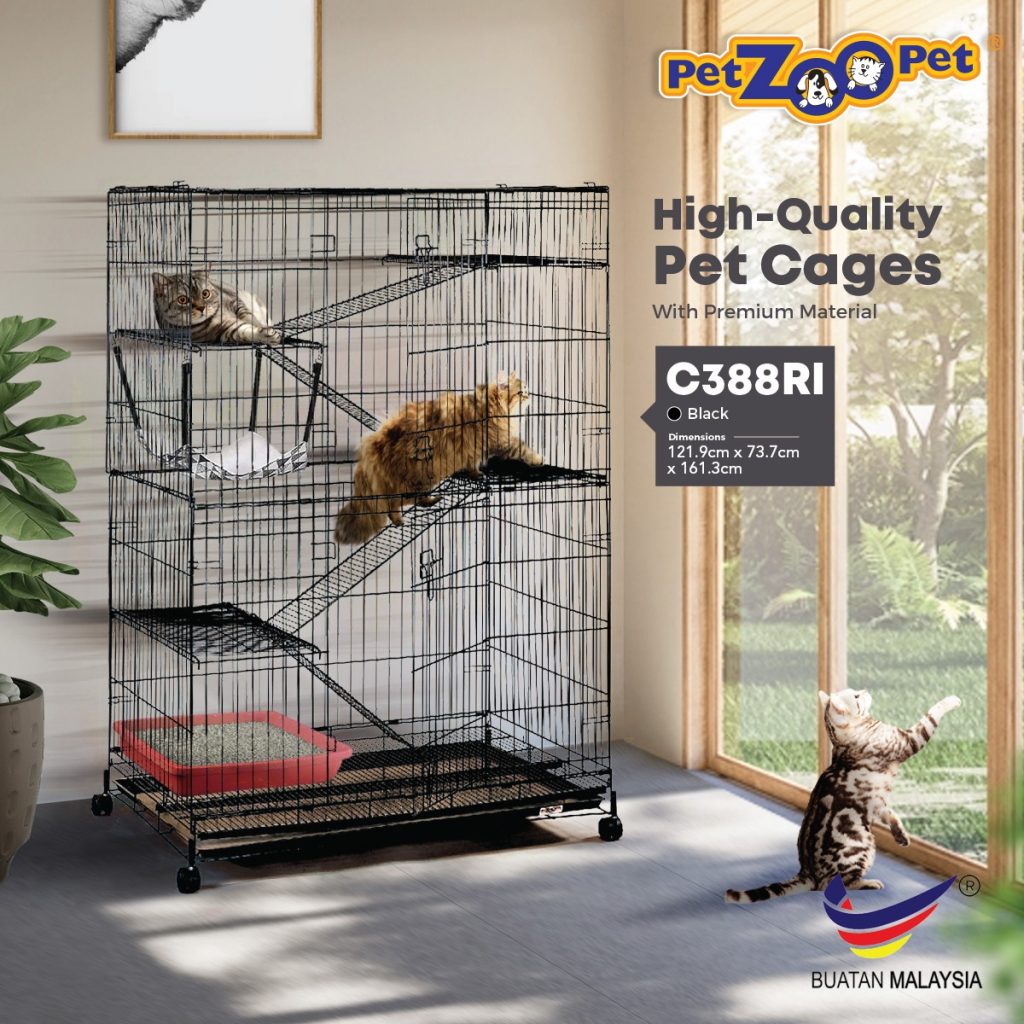 C388RI Collapsible Cat Cage - Starcage Pet Products Sdn Bhd